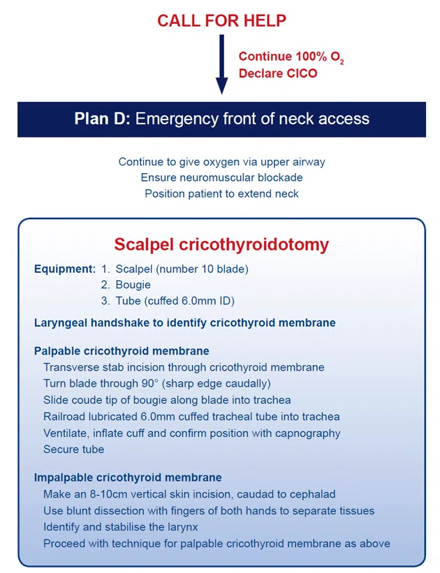 Difficult intubation guidelines