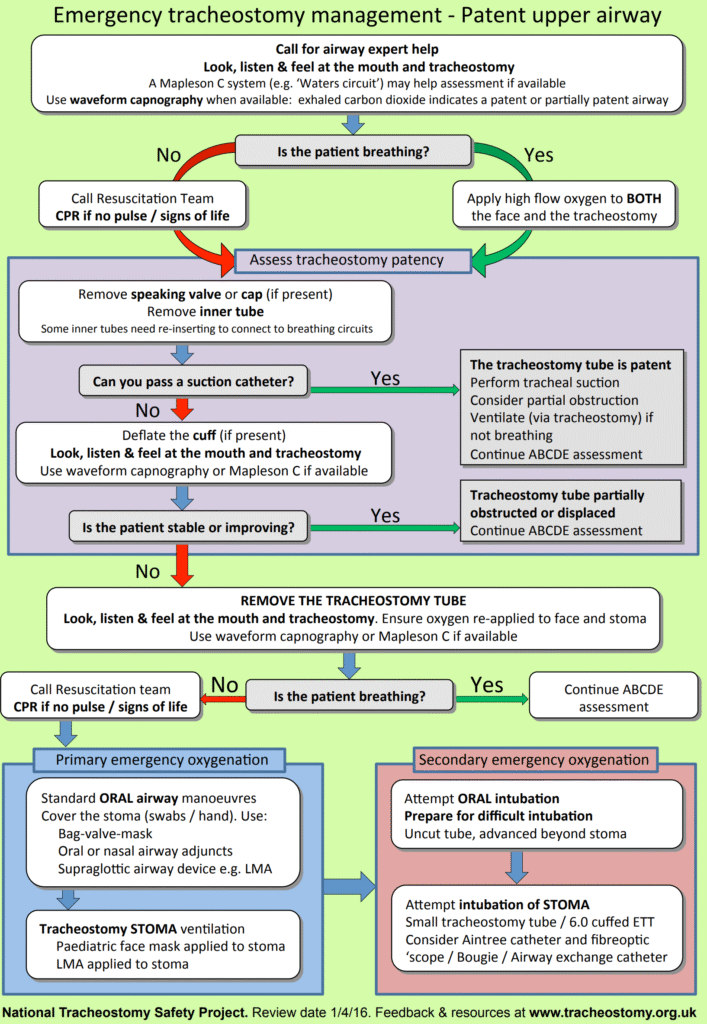Emergency Tracheostomy Management - Patent Upper Airway